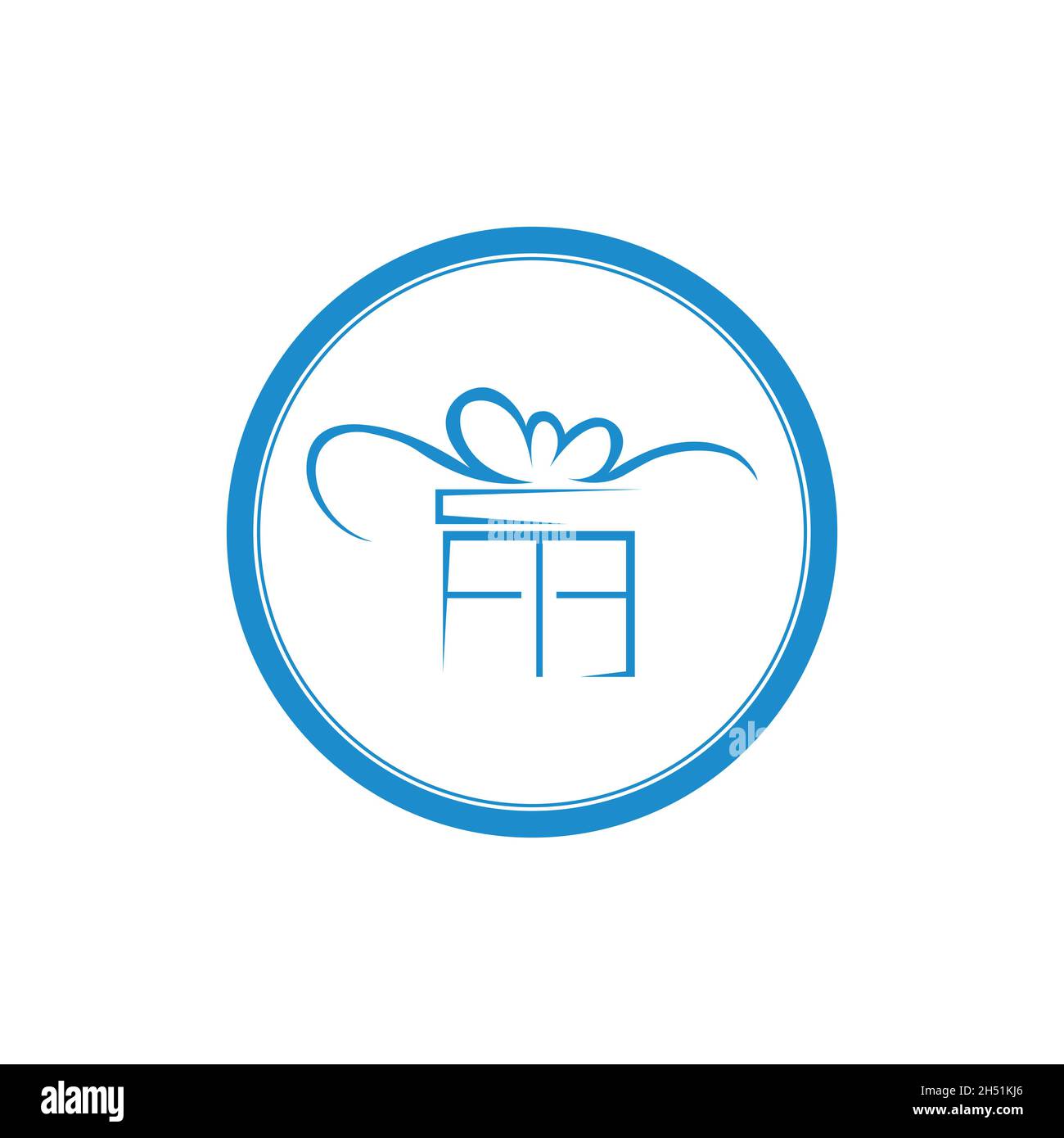 simple Gift Logo Simbol Desain Template Vektor Stock Vector Image & Art ...