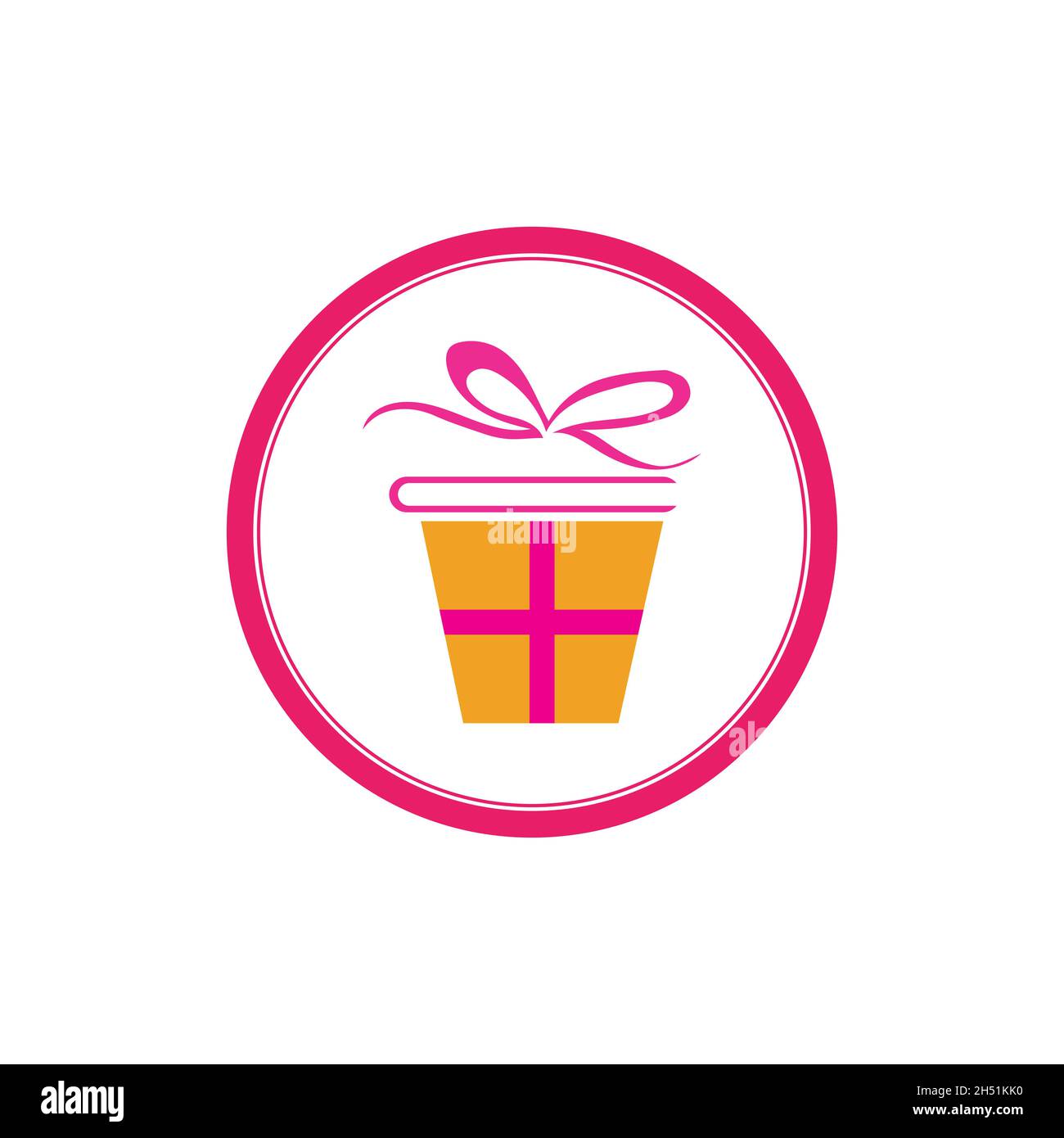 simple Gift Logo Simbol Desain Template Vektor Stock Vector Image & Art ...