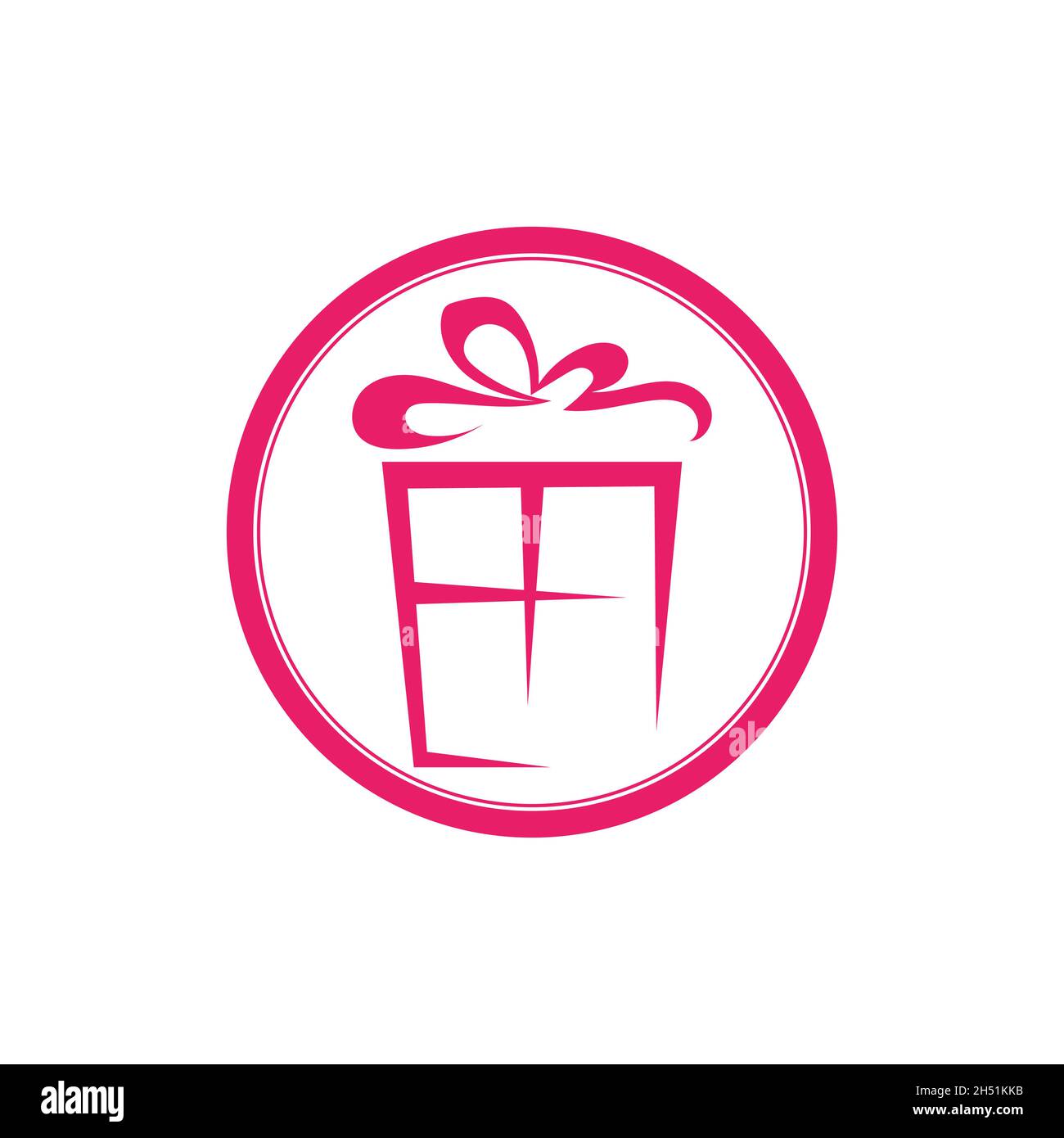simple Gift Logo Simbol Desain Template Vektor Stock Vector Image & Art ...