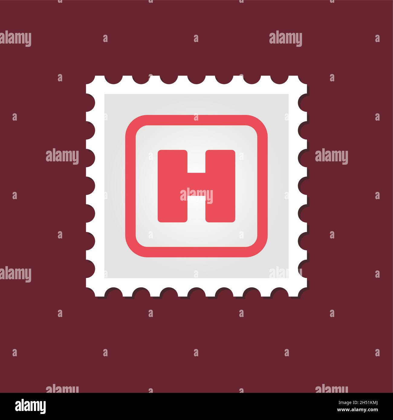 Vector sign, medical stamp Hospital sign outline, eps 10 Stock Vector ...