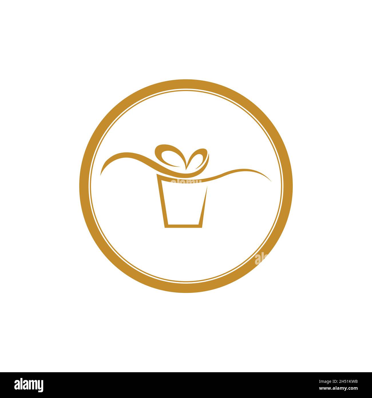 simple Gift Logo Simbol Desain Template Vektor Stock Vector Image & Art ...