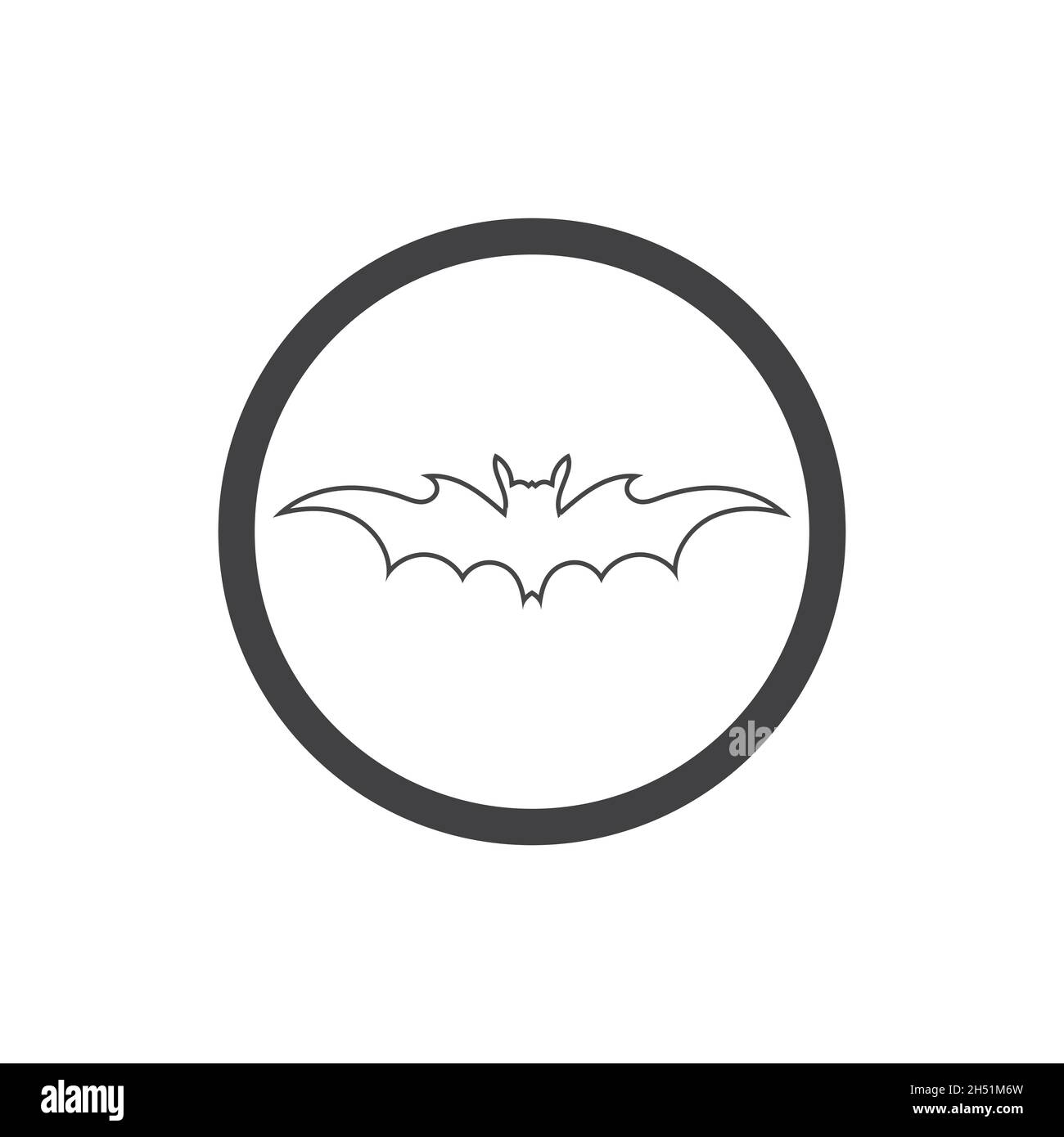 bat vector icon logo template illustration design Stock Vector Image ...