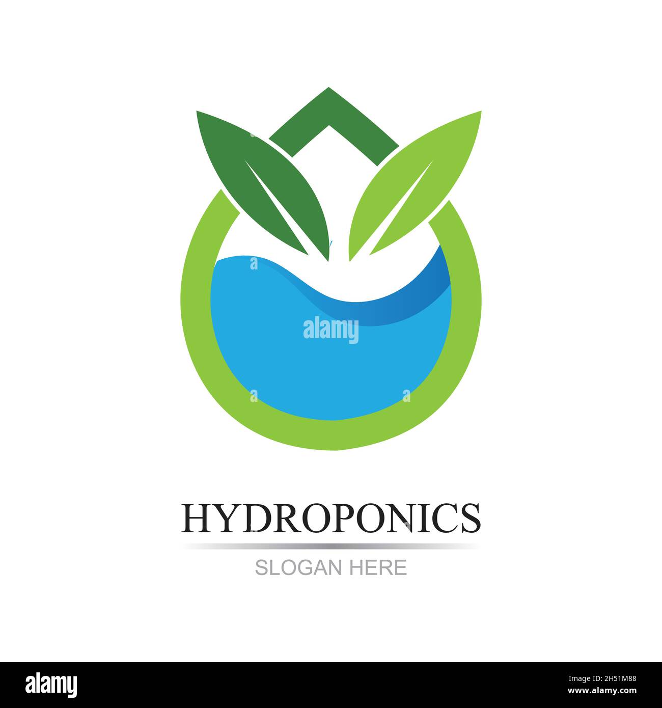 hydroponics logo vector illustration design template Stock Vector Image ...