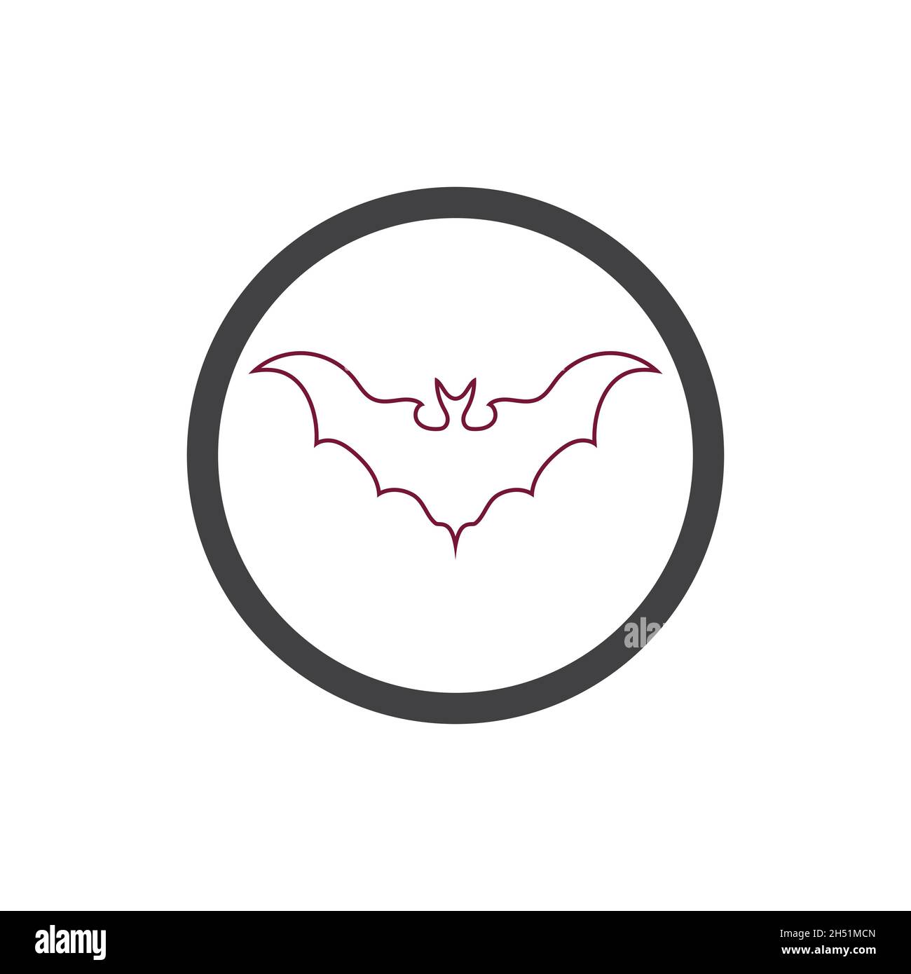 bat vector icon logo template illustration design Stock Vector Image ...