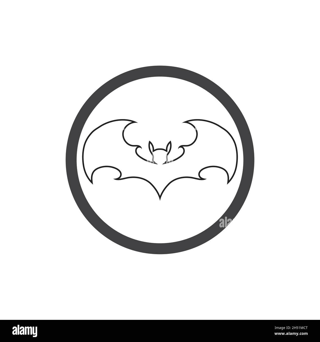 bat vector icon logo template illustration design Stock Vector Image ...
