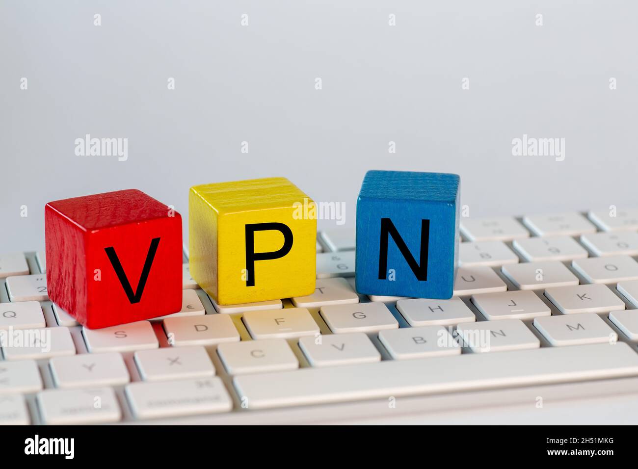 colorful blocks with the letters VPN which stand for virtual private ...