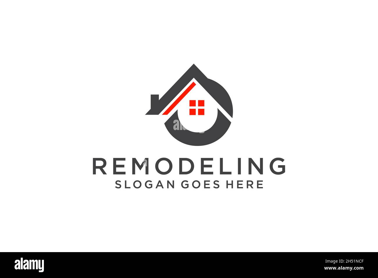 Letter O for Real Estate Remodeling Logo. Construction Architecture ...