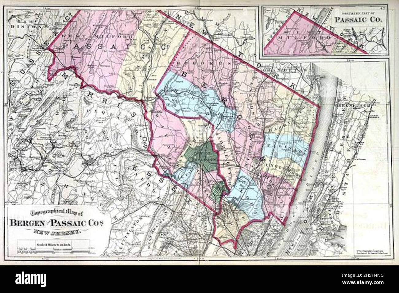 Map of passaic hi-res stock photography and images - Alamy