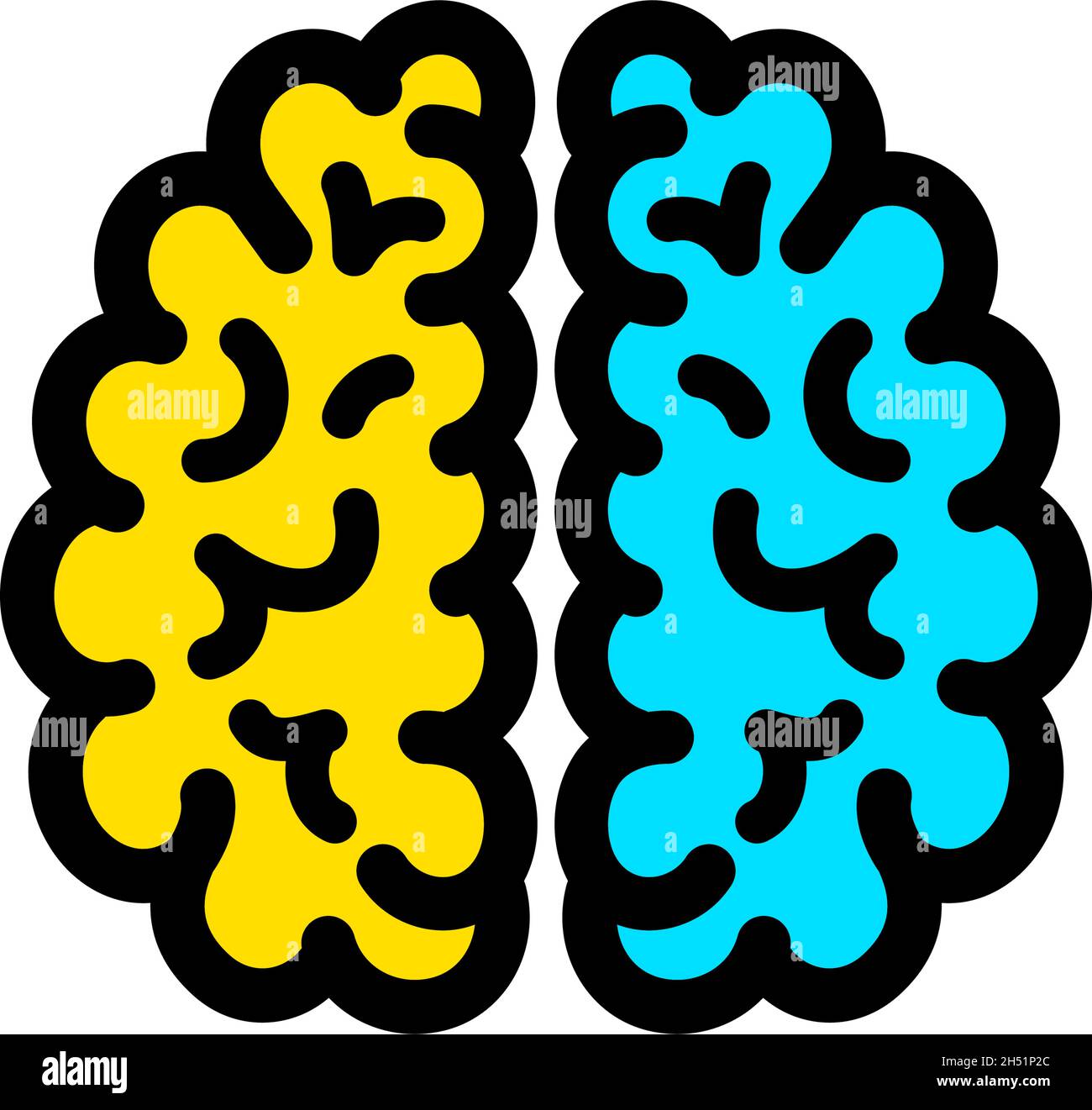Color brain scan Cut Out Stock Images & Pictures - Alamy