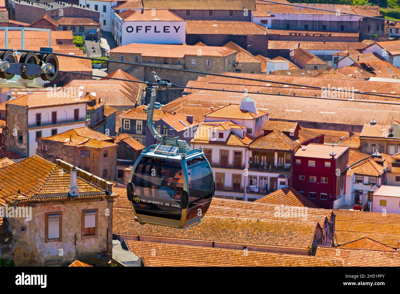 Porto, Portugal - June 19, 2019: Vila Nova de Gaia Cable Car ...