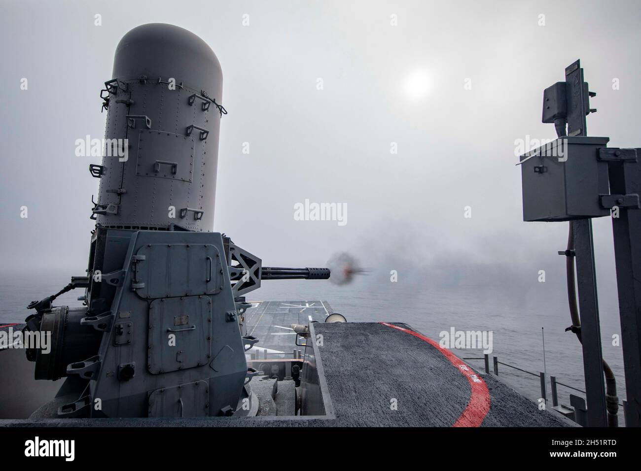 211103-N-NY430-1069 PACIFIC OCEAN (Nov. 3, 2021) – A Phalanx close-in ...