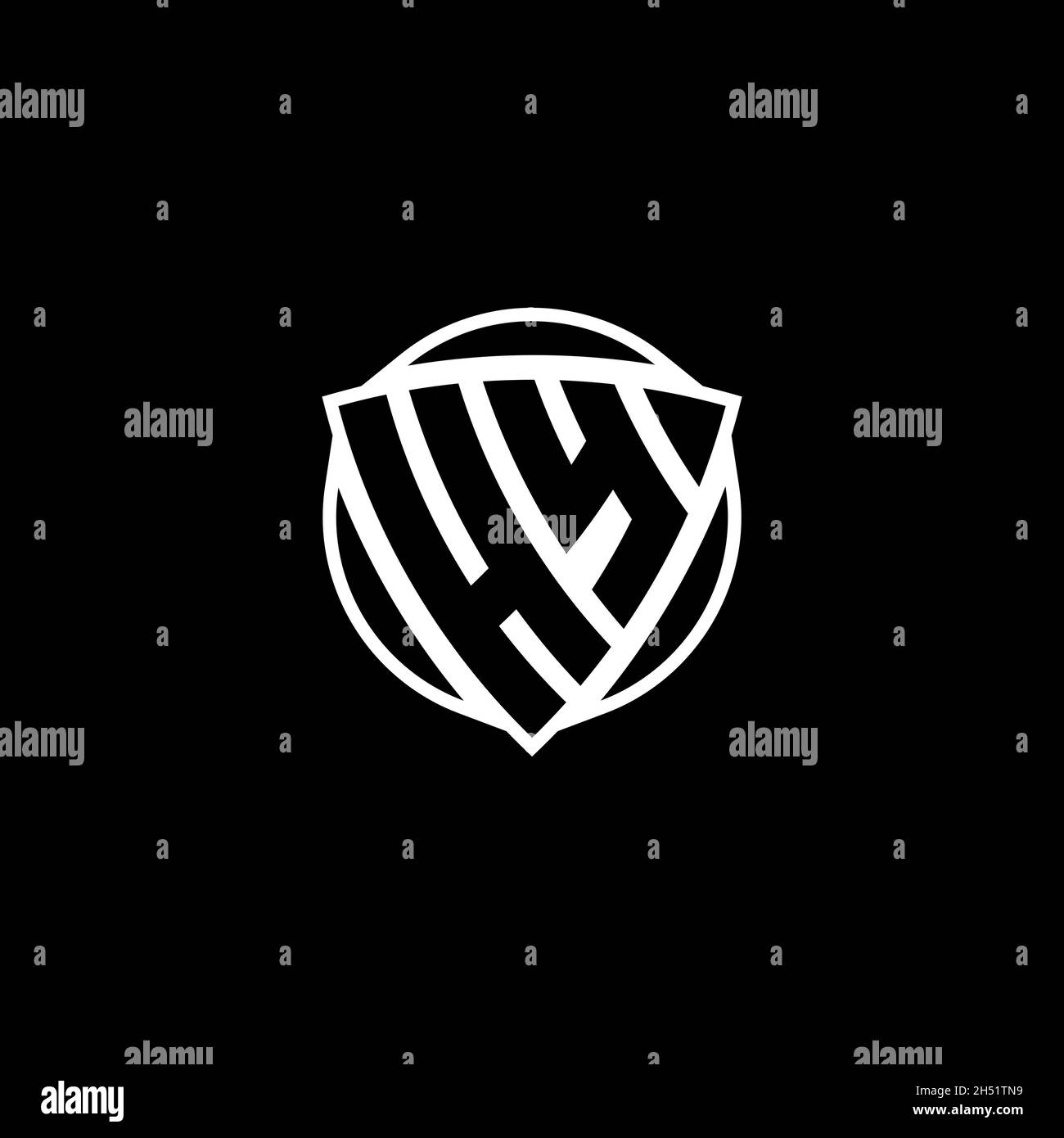Hy minimal logo design Cut Out Stock Images & Pictures - Alamy