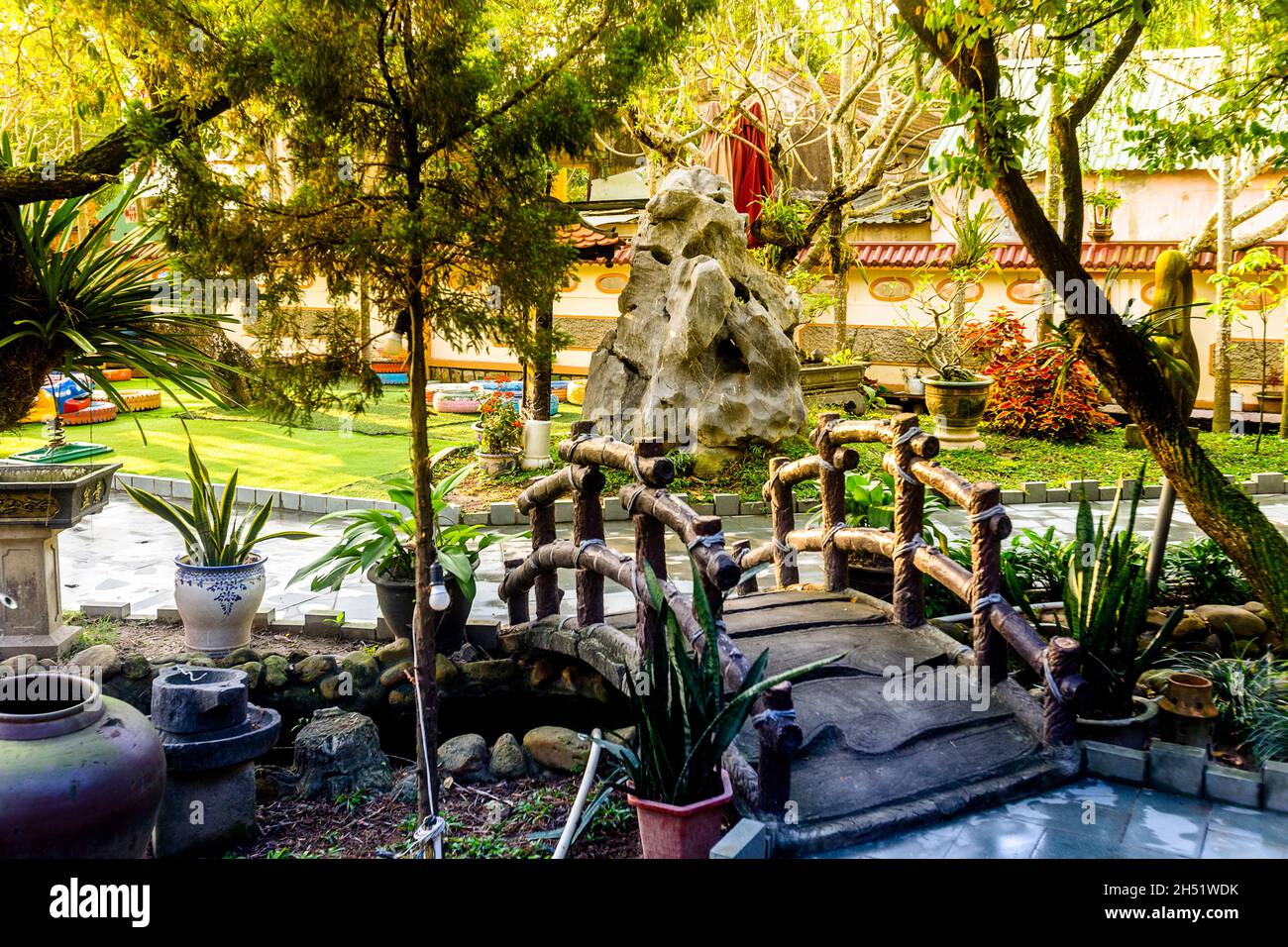 A cute little bridge at a cafe in Hue, Vietnam Stock Photo - Alamy