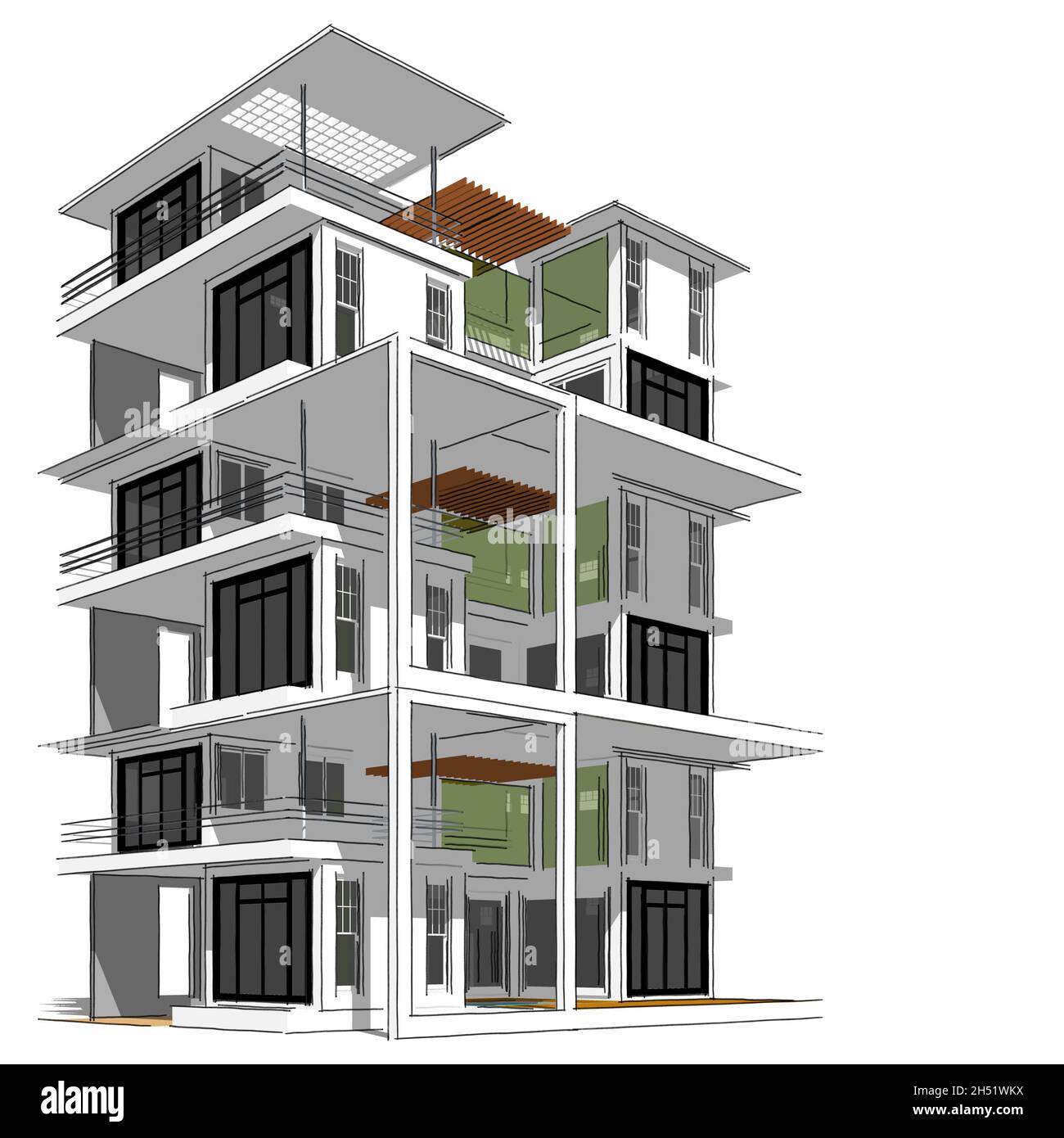 3d Building Illustration