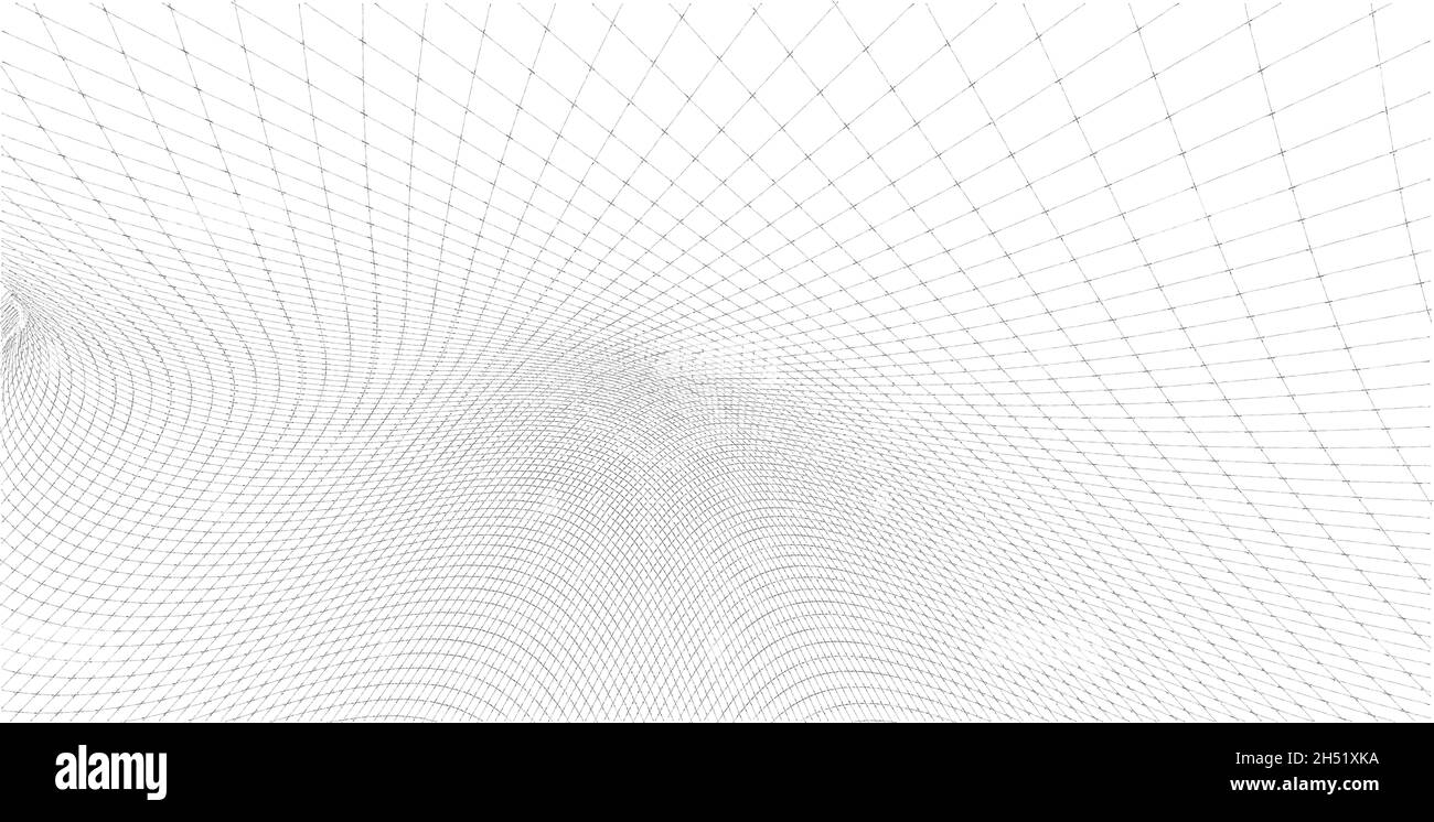 Abstract 3d wireframe terrain ,3d Illustration ,Outline curve Stock ...