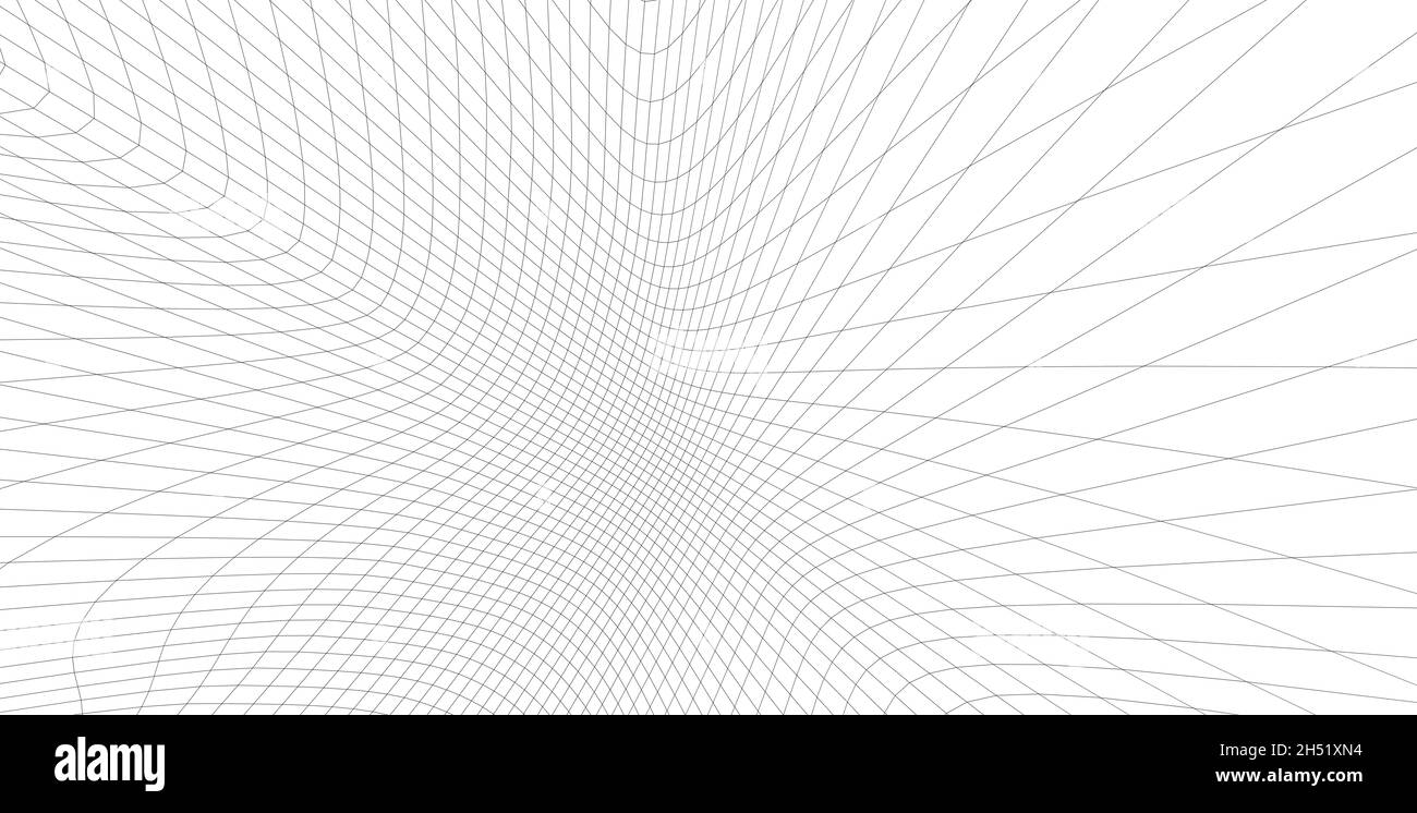 Abstract 3d wireframe terrain ,3d Illustration ,Outline curve Stock ...