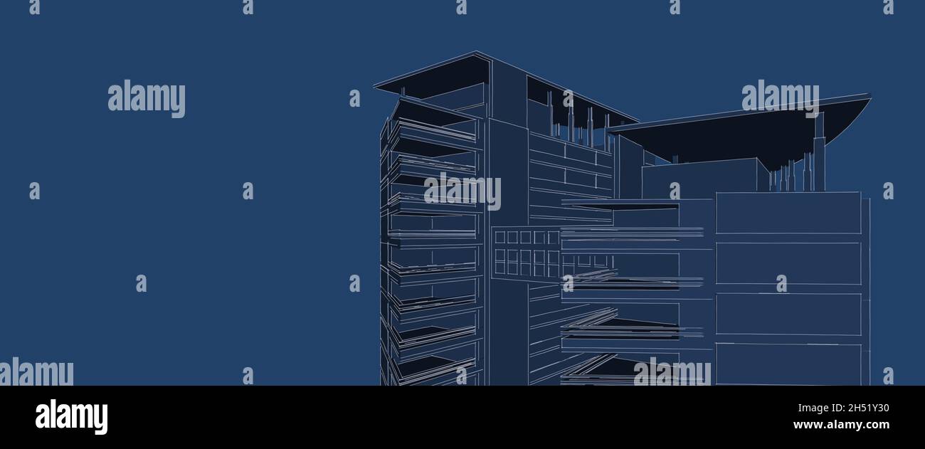 Banner background, Modern urban architecture abstract background design ...