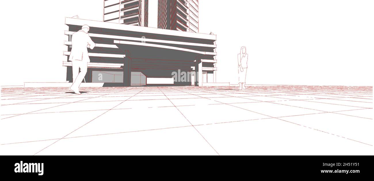Banner background, Modern urban architecture abstract background design ...