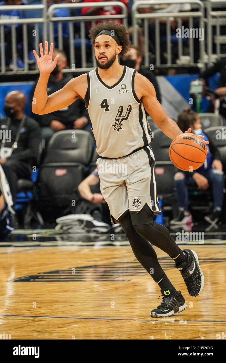 Orlando, Florida, USA, November 5, 2021, San Antonio Spurs Guard ...
