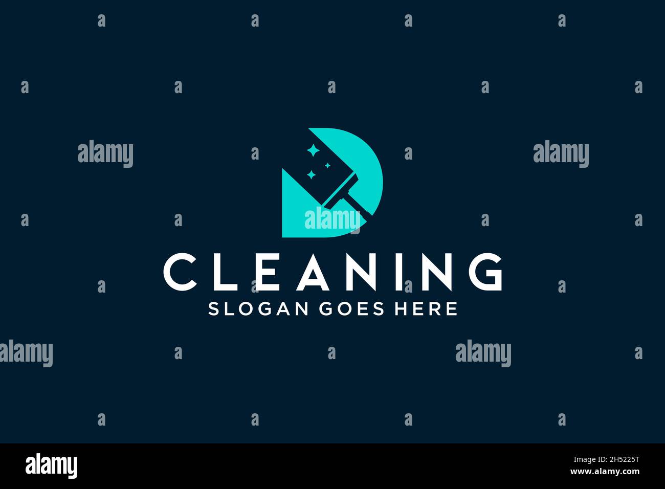 D for cleaning clean service Maintenance for car detailing, homes logo ...
