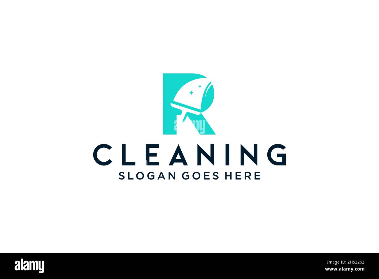 R for cleaning clean service Maintenance for car detailing, homes logo ...