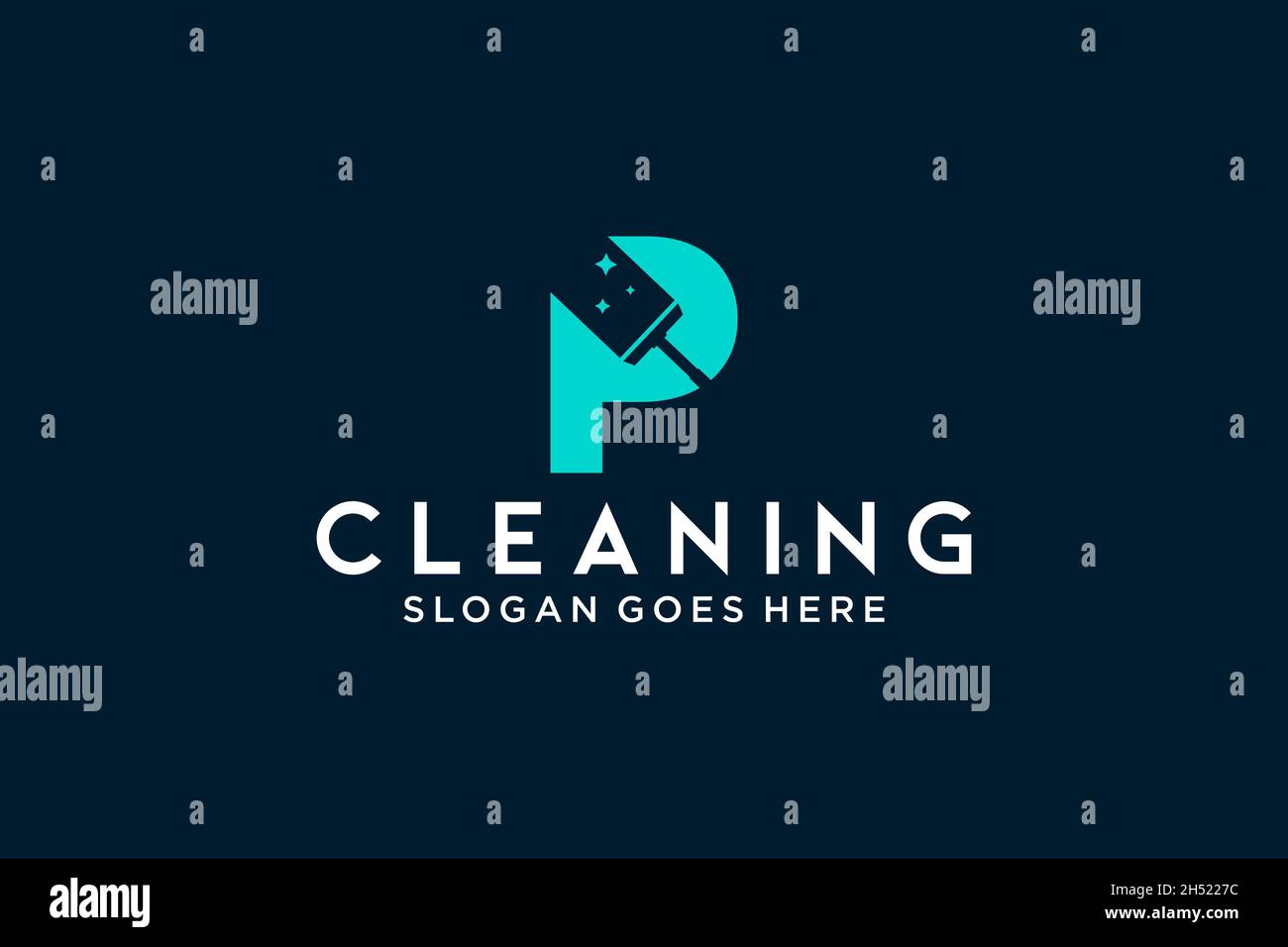 P for cleaning clean service Maintenance for car detailing, homes logo ...