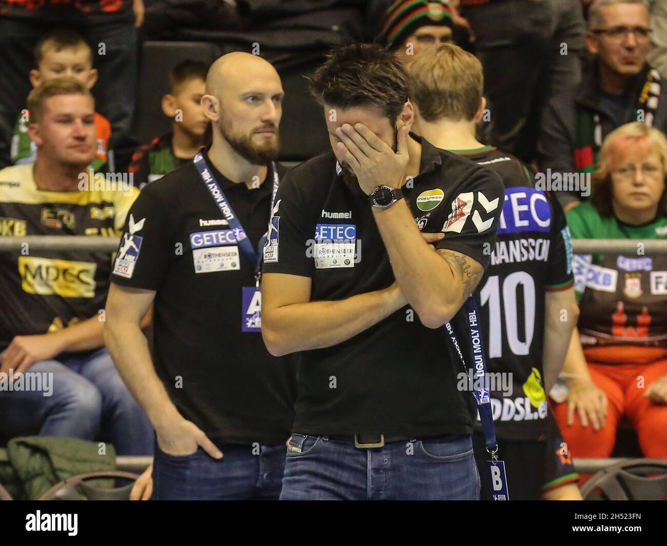Head Coach Bennet Wiegert SC Magdeburg Handball EHF Cup Game Season ...