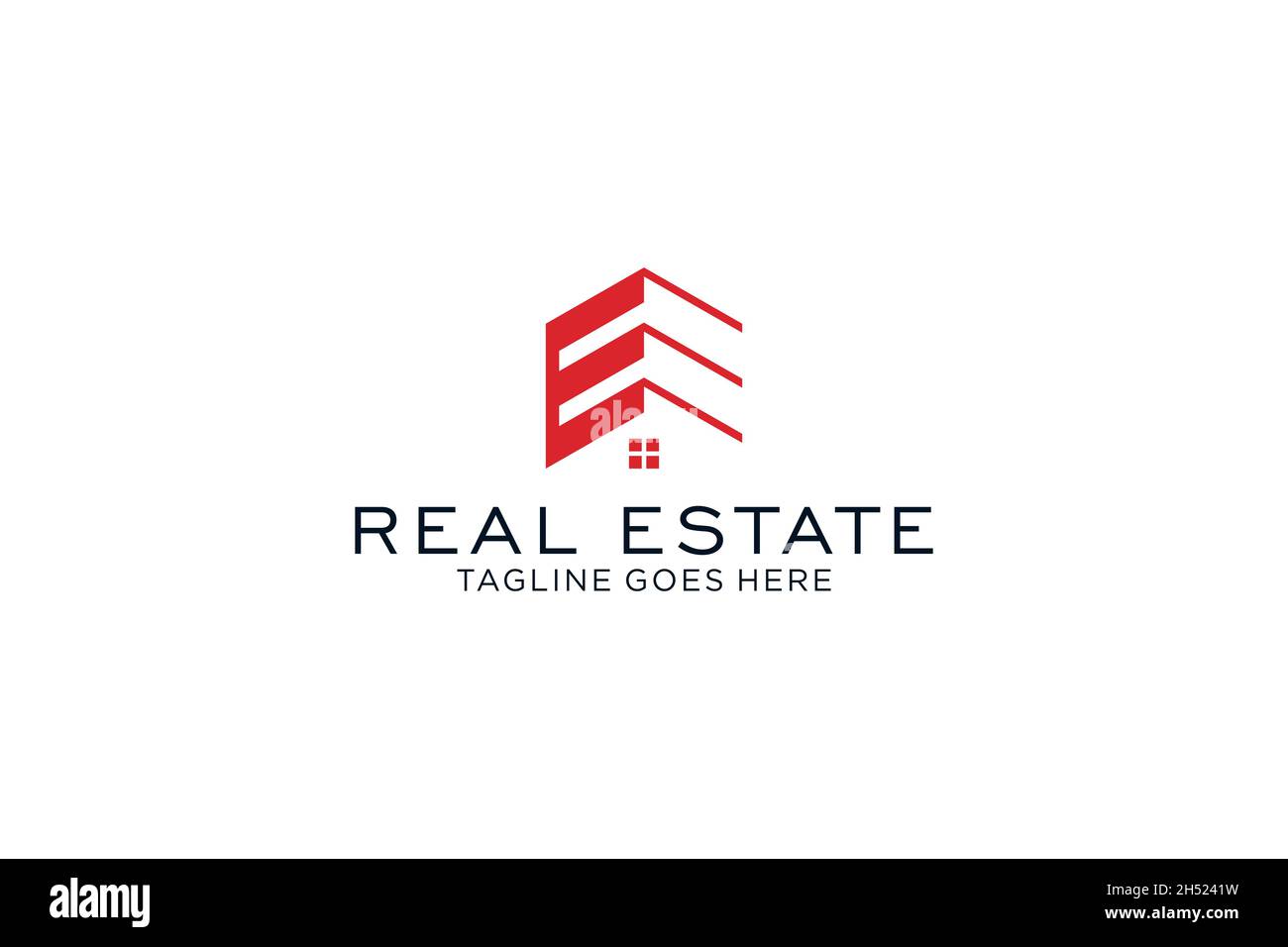 Letter E for Real Estate Remodeling Logo. Construction Architecture ...