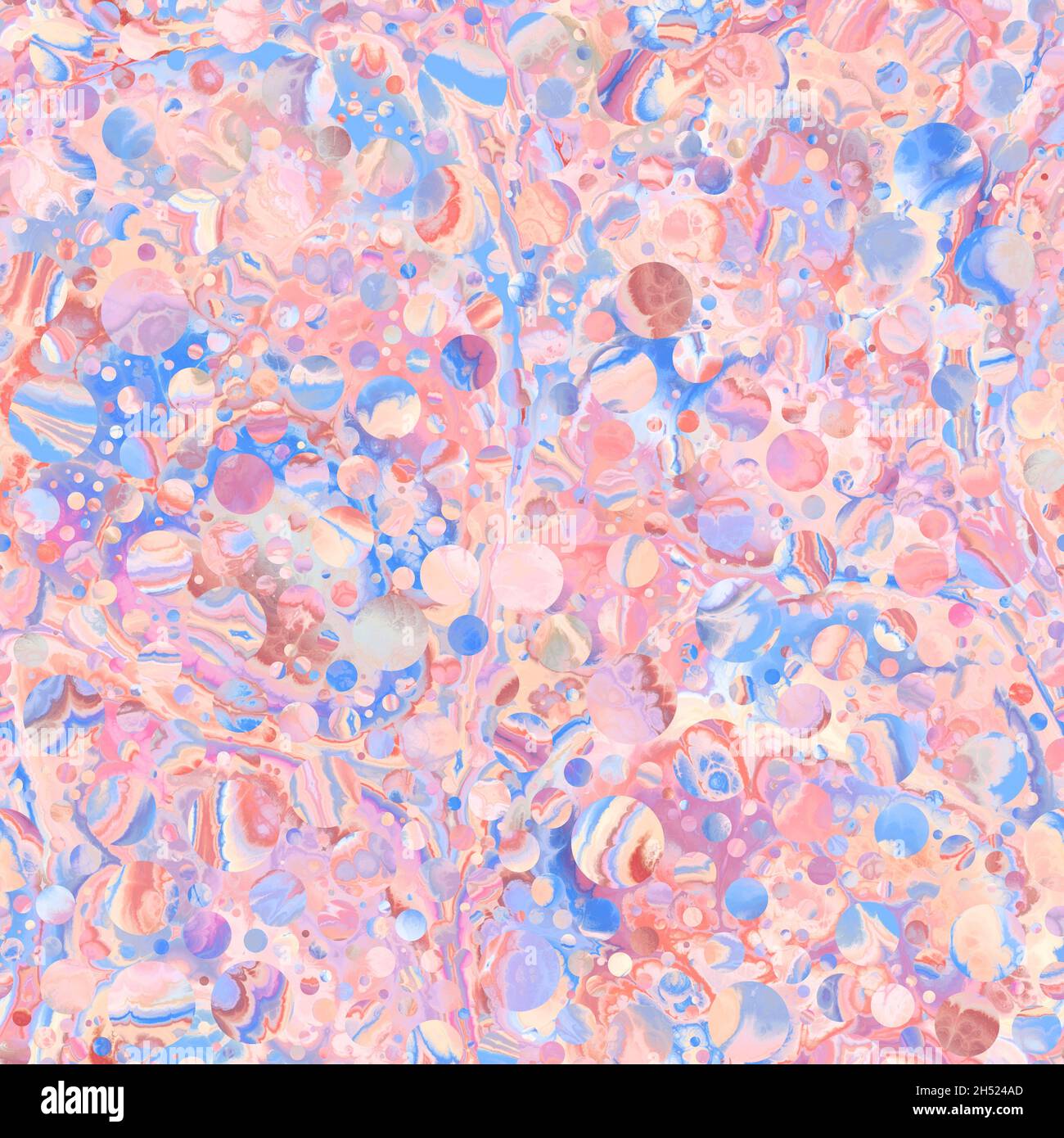 Seamless pattern of marbled orbs that gives a dreamy fantasy mysterious ...