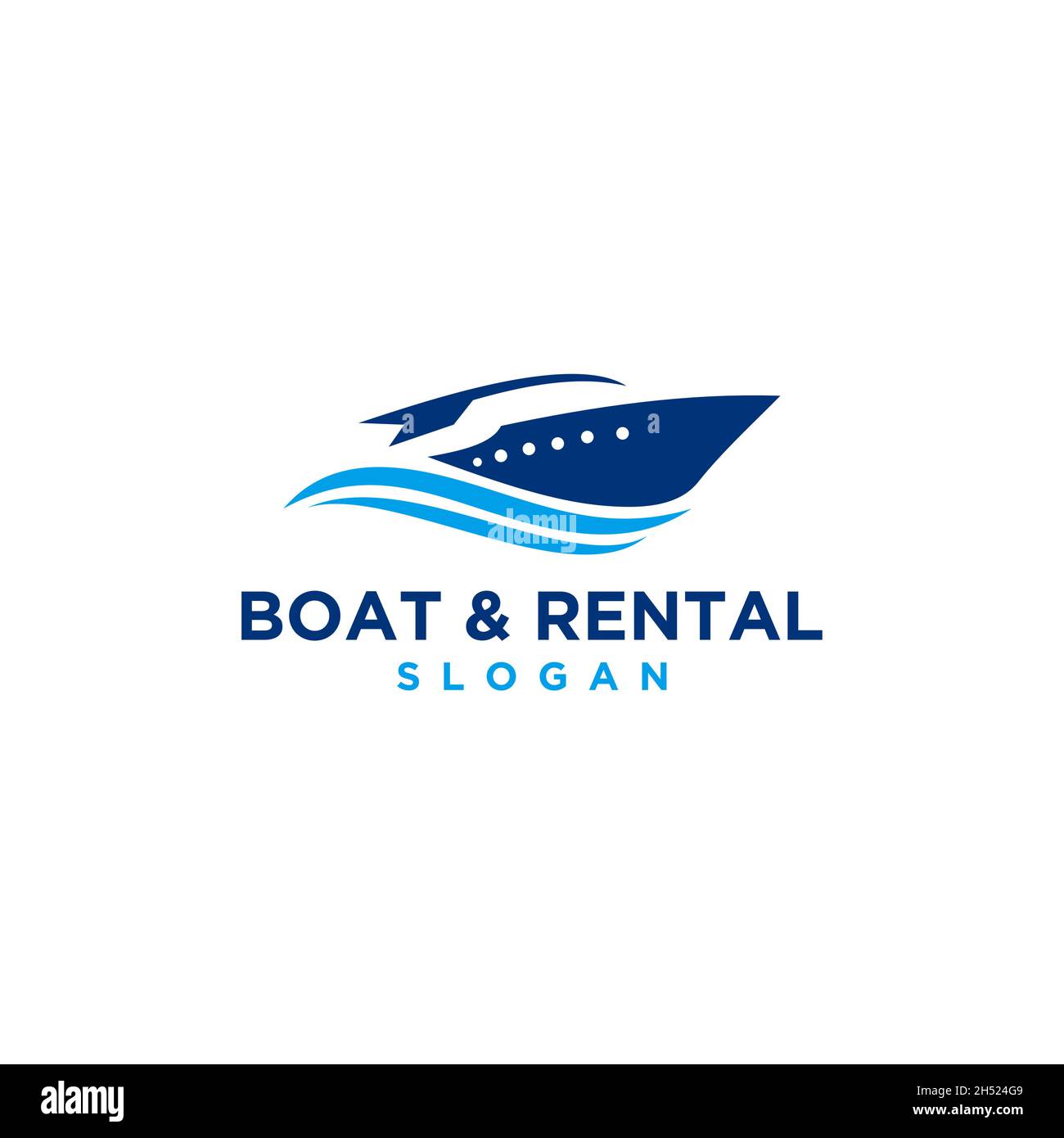 Boat Logo Design Template Vector Graphic Branding Stock Vector Image ...