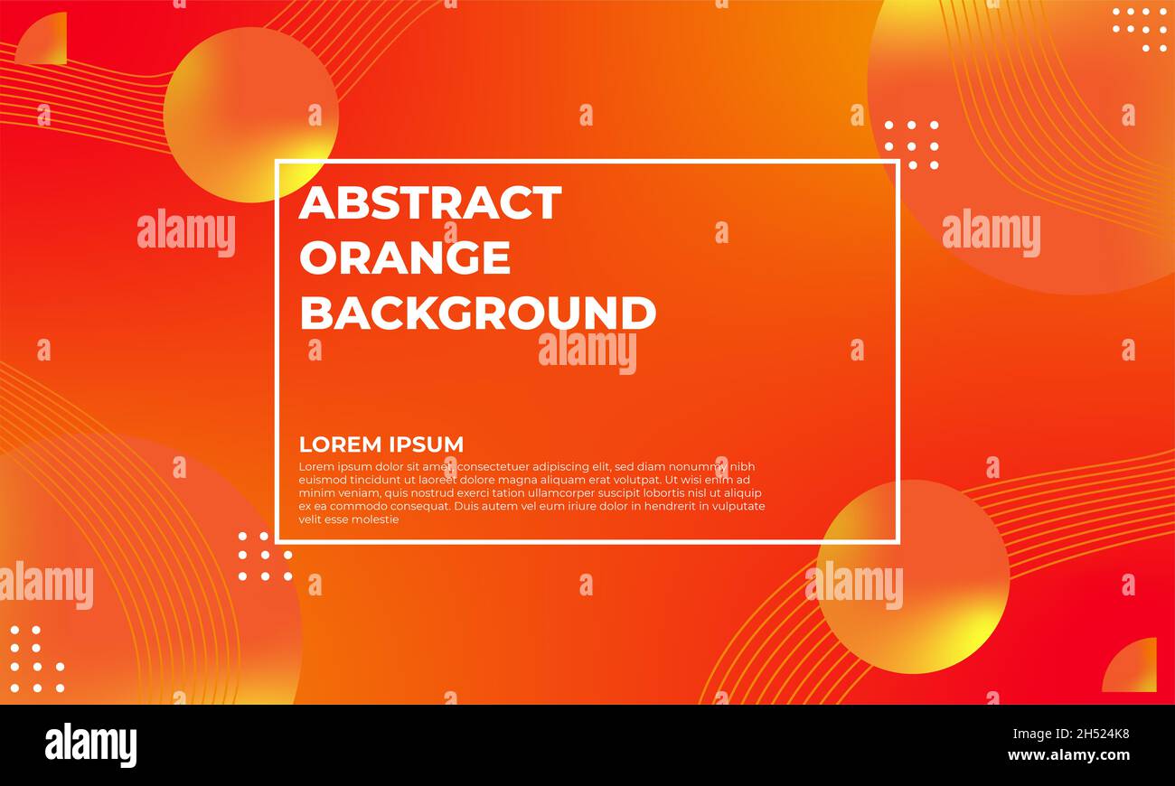 abstract orange gradient geometric background design Stock Photo - Alamy