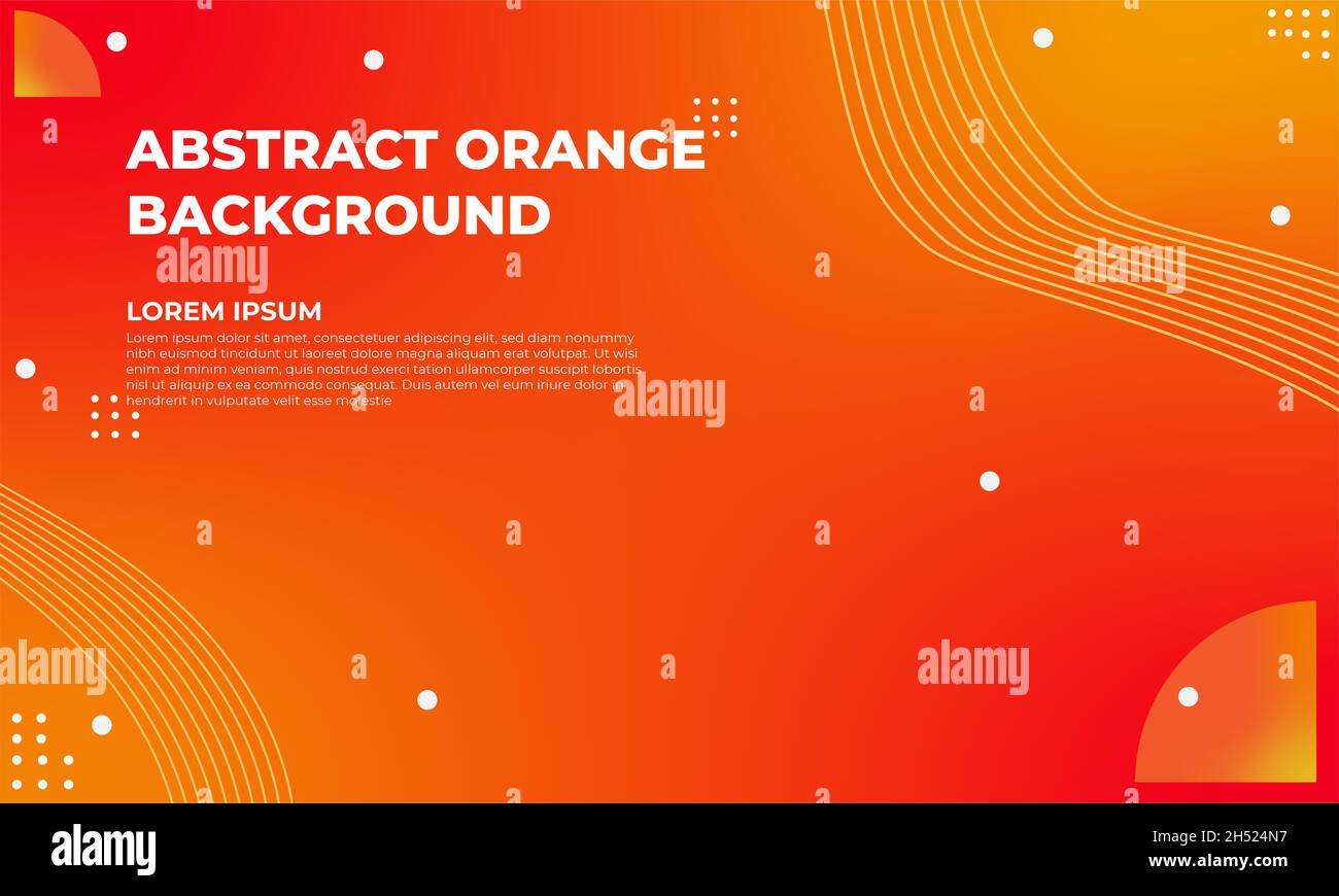 abstract orange gradient geometric background design Stock Photo - Alamy