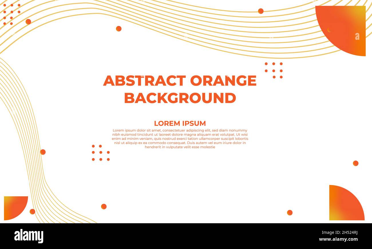 abstract orange gradient geometric background design Stock Photo - Alamy