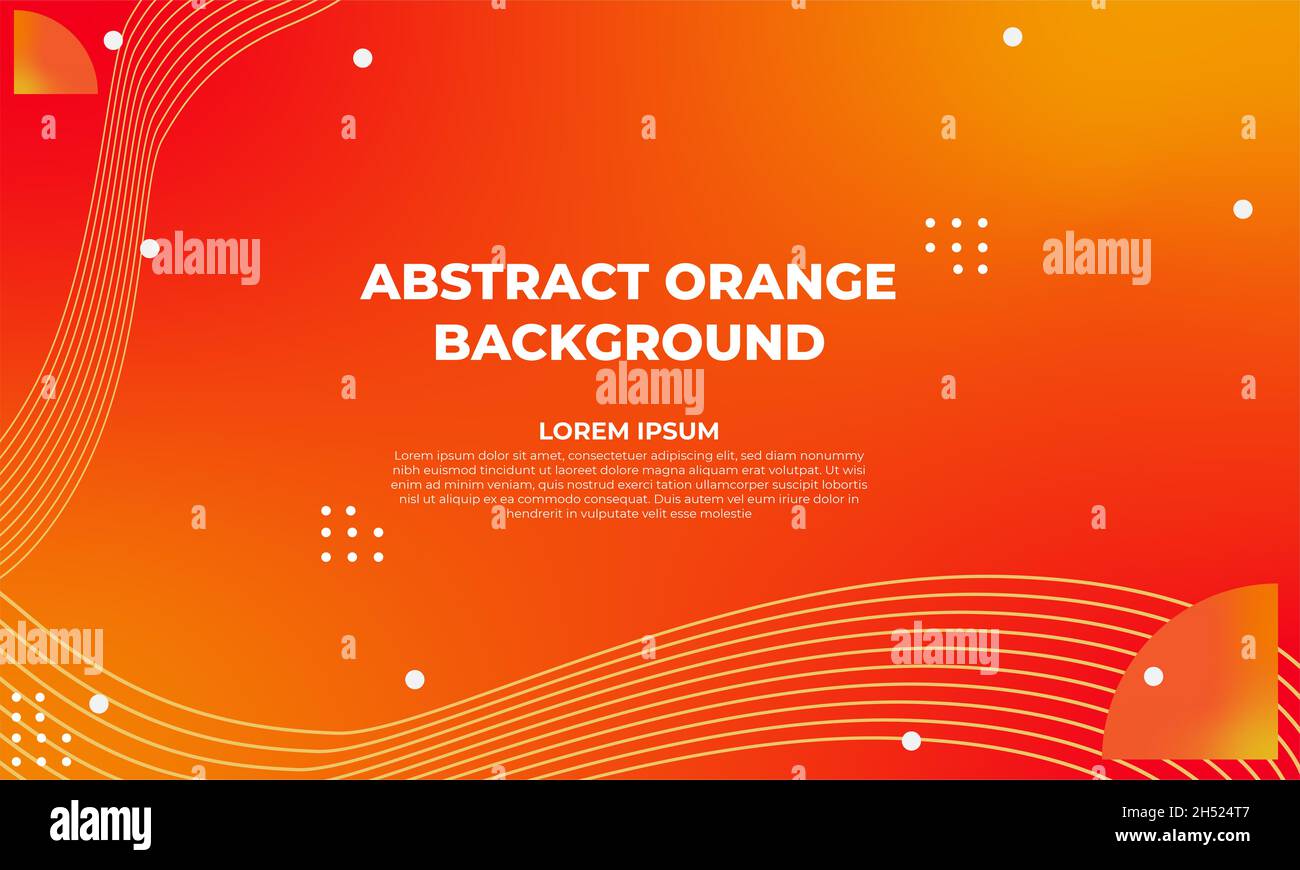 abstract orange gradient geometric background design Stock Photo - Alamy
