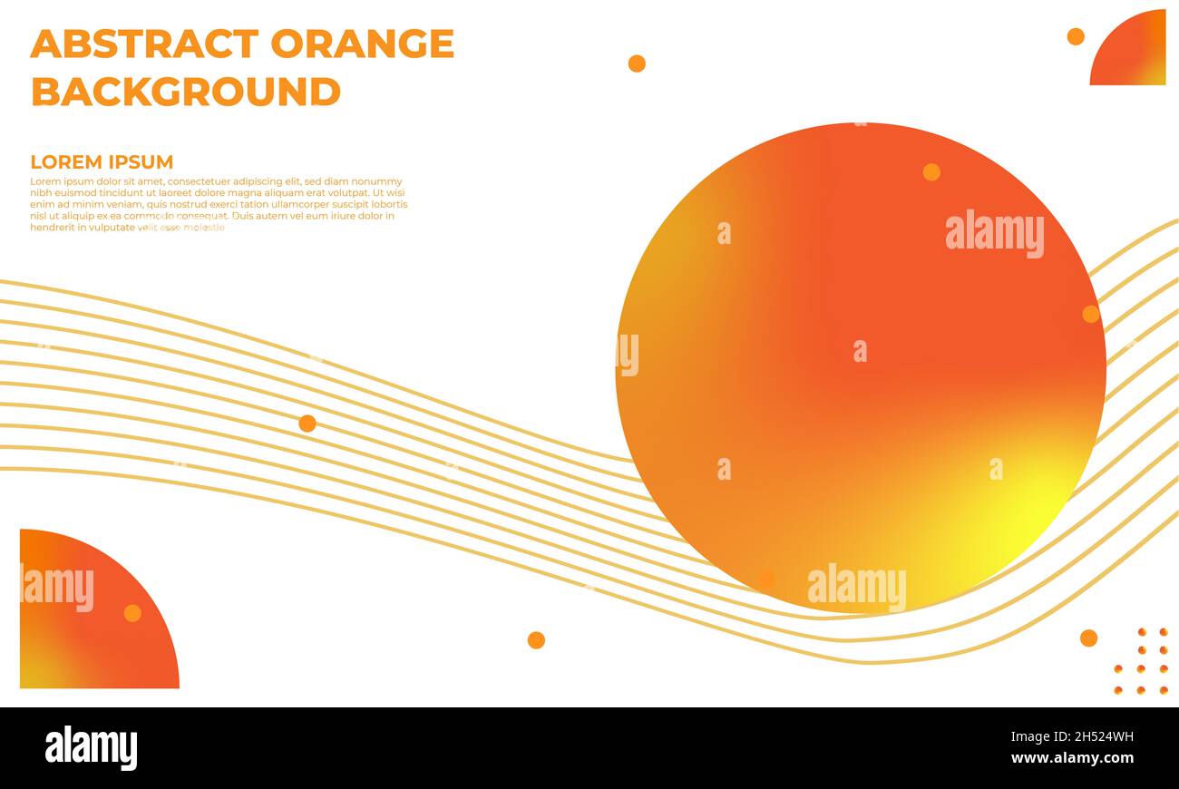 abstract orange gradient geometric background design Stock Photo - Alamy