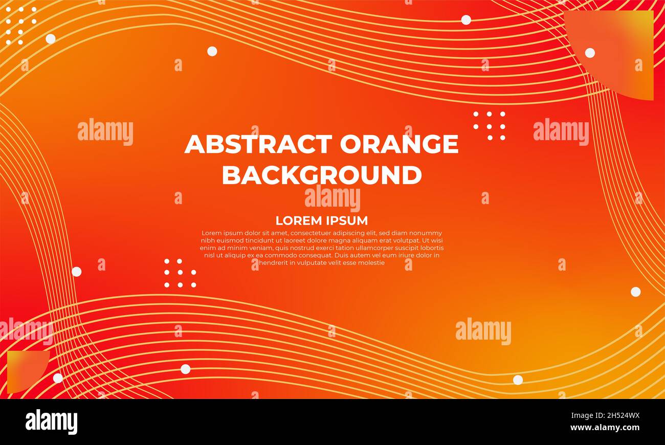 abstract orange gradient geometric background design Stock Photo - Alamy