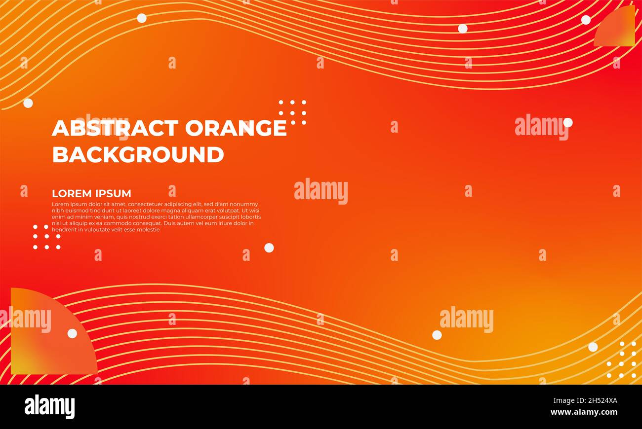 abstract orange gradient geometric background design Stock Photo - Alamy