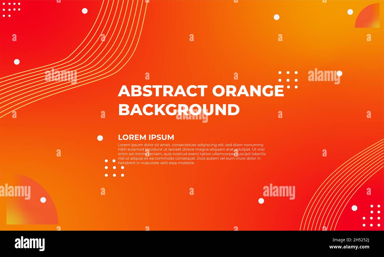 abstract orange gradient geometric background design Stock Photo - Alamy