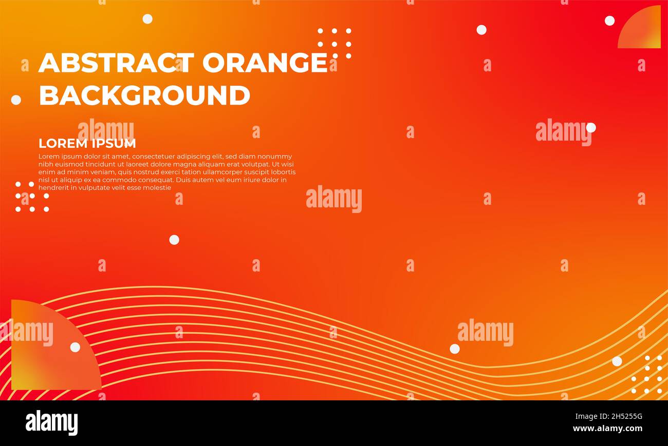 abstract orange gradient geometric background design Stock Photo - Alamy