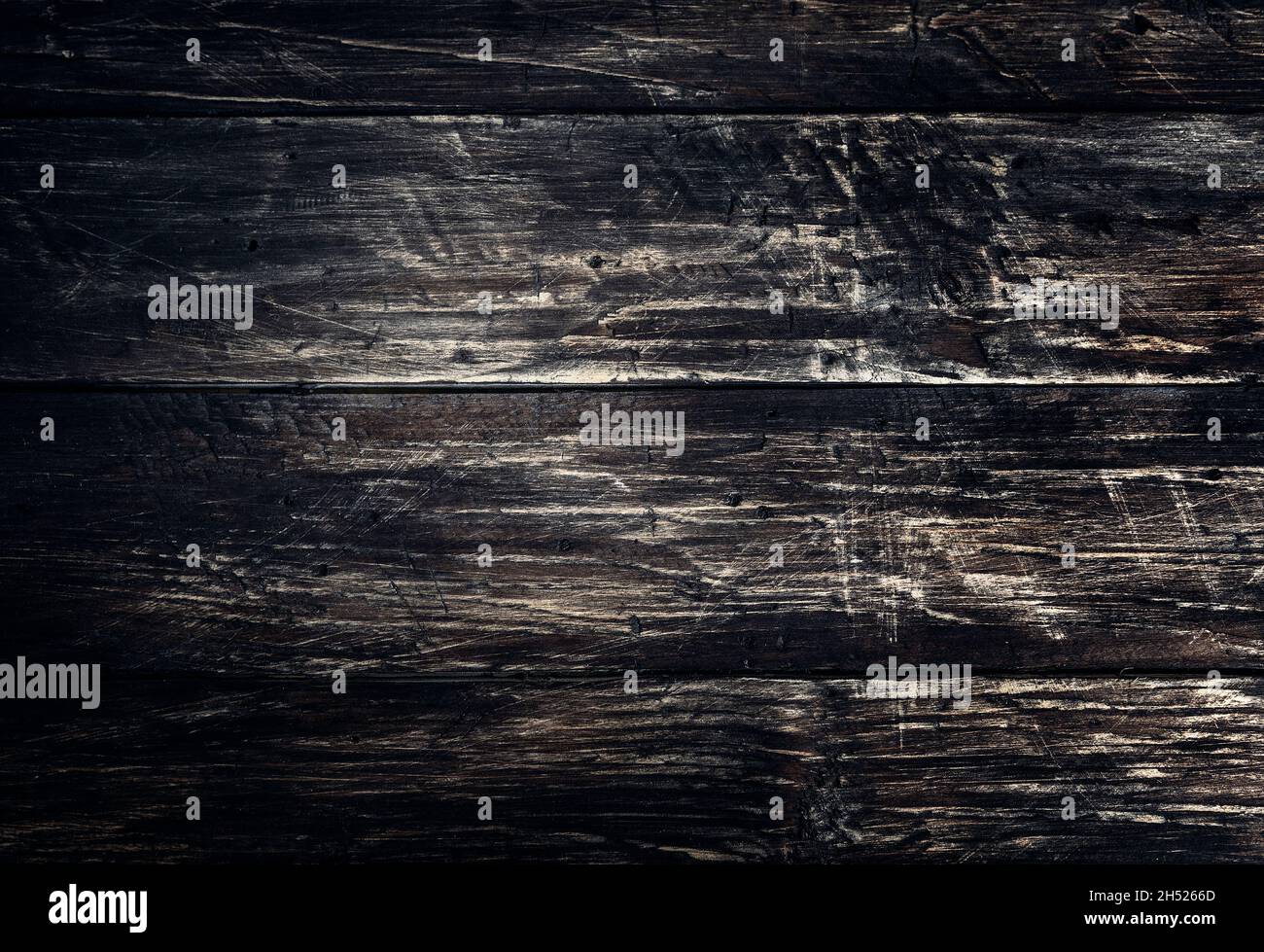 Black wood scratched desk board texture. Abstract background, empty ...