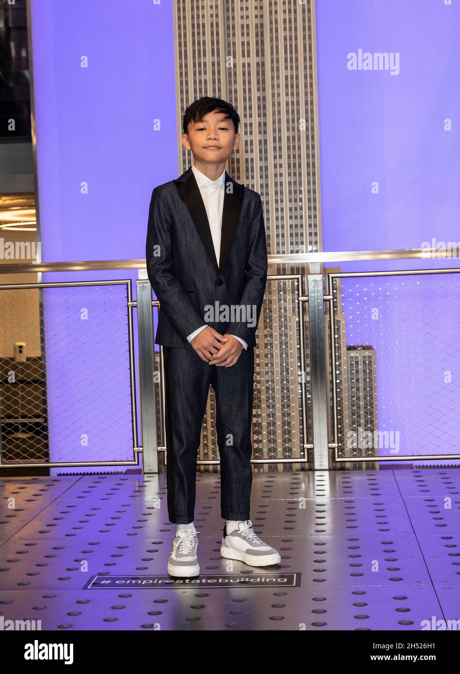 New York, USA. 05th Nov, 2021. Actor Izaac Wang attends Empire State ...