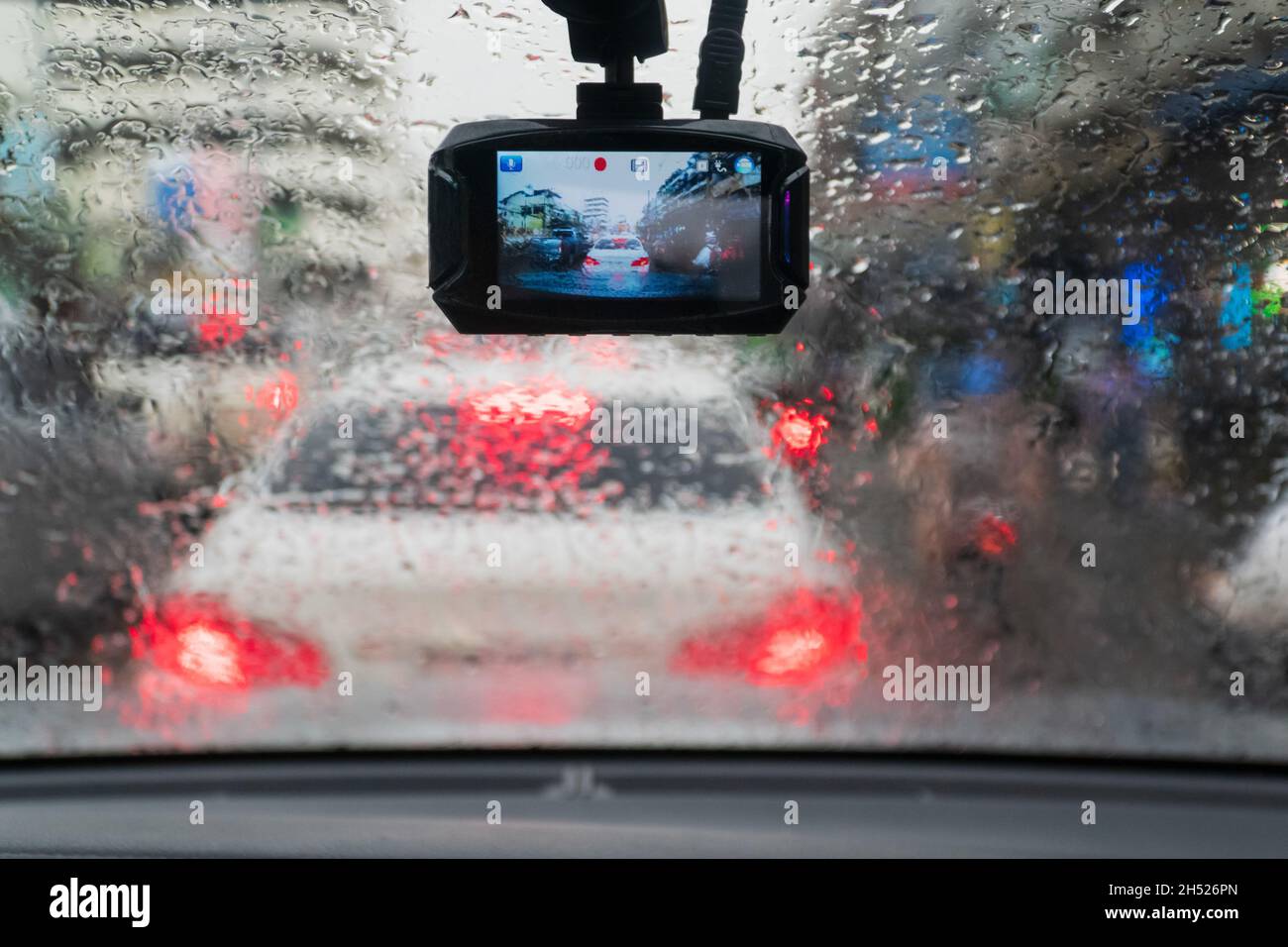 Inside car traffic jam on hi-res stock photography and images - Alamy