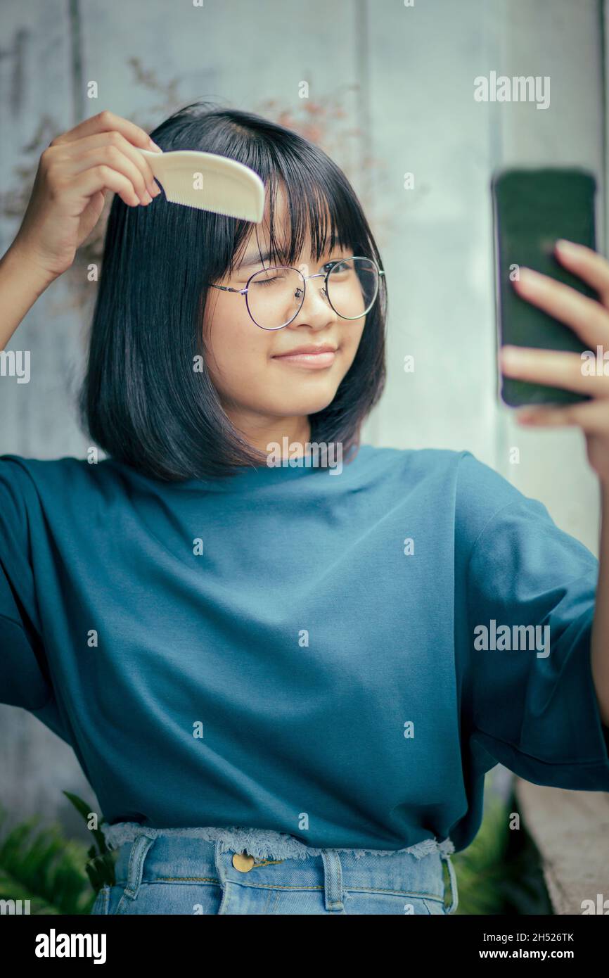 Forelock woman hi-res stock photography and images - Alamy