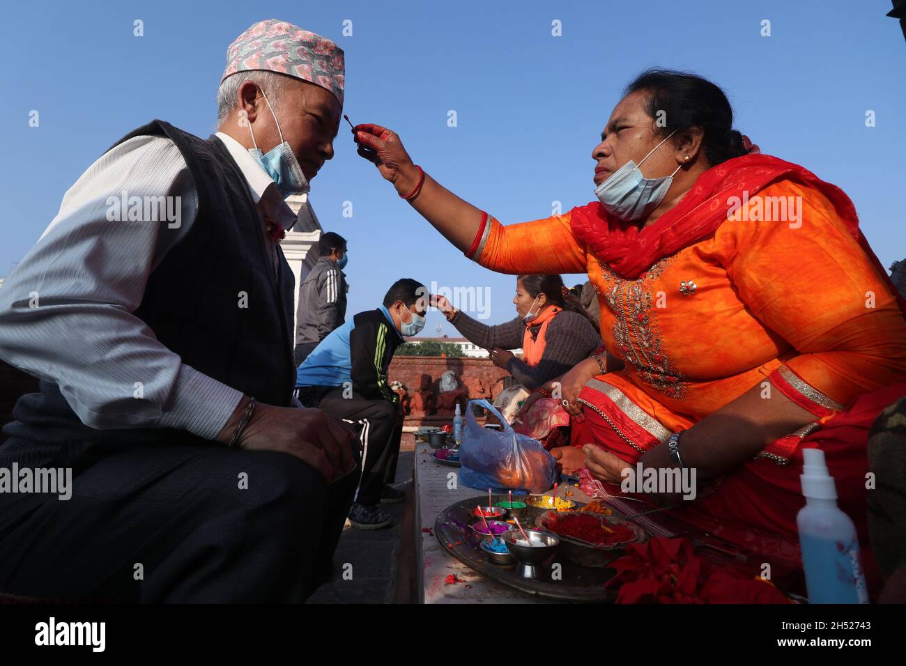 Bhai tika hi-res stock photography and images - Alamy