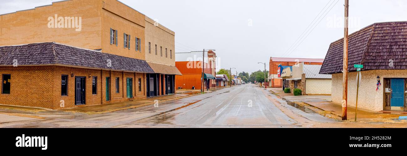 Corning, Arkansas, USA - October 1, 2021: The old business district ...
