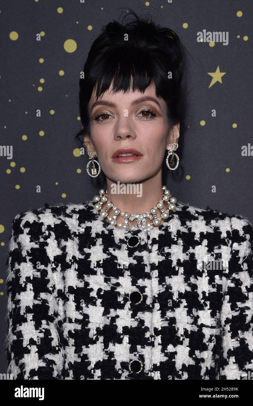 New York, NY, USA. 5th Nov, 2021. Lily Allen at arrivals for CHANEL N°5 ...