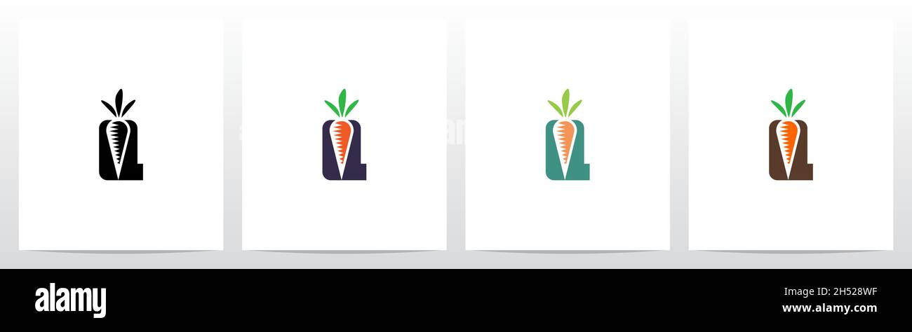 Carrot Planted On Letter Logo Design Q Stock Vector Image & Art - Alamy
