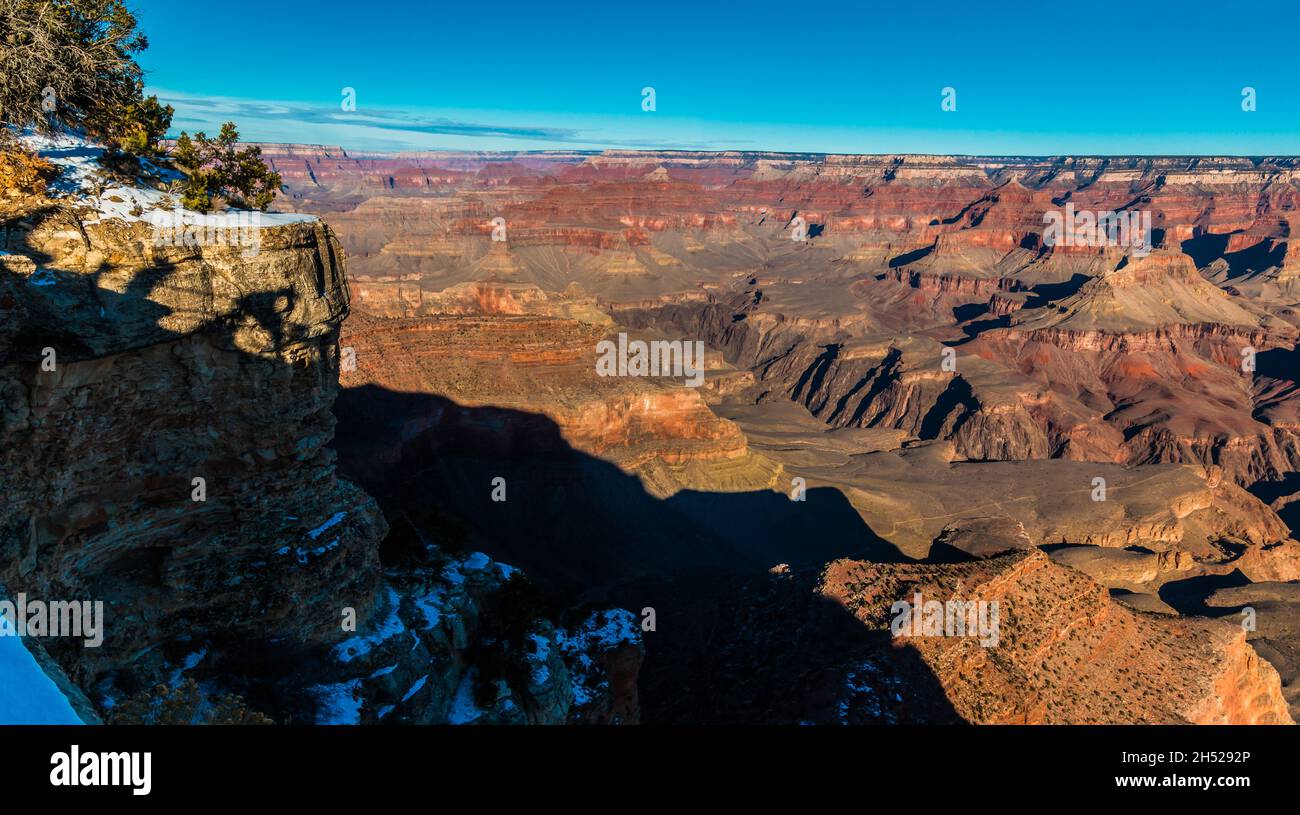 View of The River Gorge From Yavapai Point, The Rim Trail, Grand Canyon ...