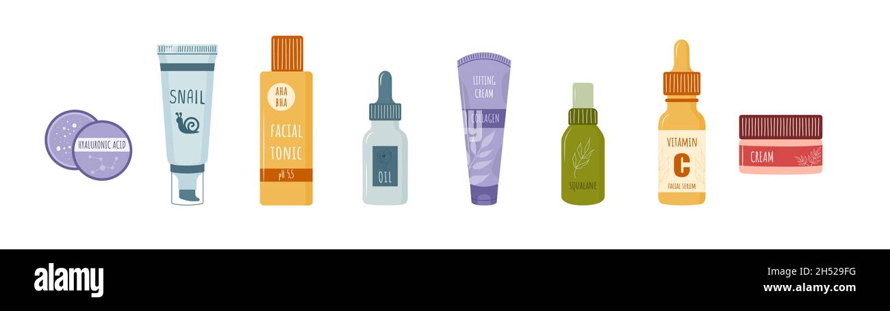 Moisturizing face serum in Stock Vector Images - Alamy