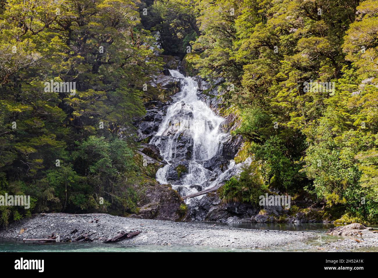 Waterfall among rocks forest hi-res stock photography and images - Alamy